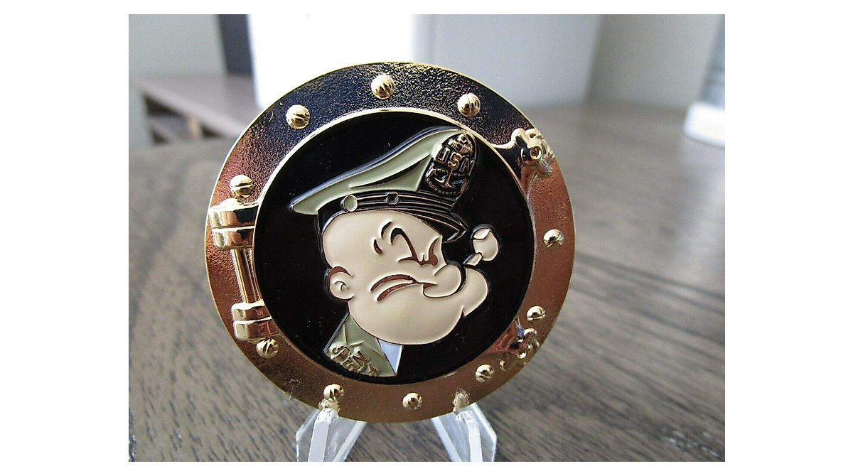 USN Popeye Challenge Coin - Navy Chief CPO Gift | Oneworldtreasures