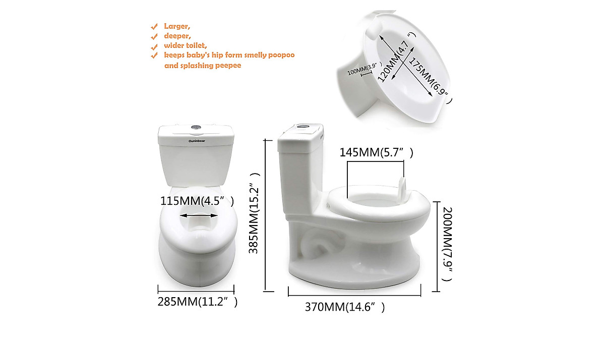 HTTMT Classic Toddler Potty with Flushing Sound