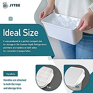 Ice Cube Bin Scoop Trays - Use It as a Portable Box in the Freezer, Shelves, Pantry