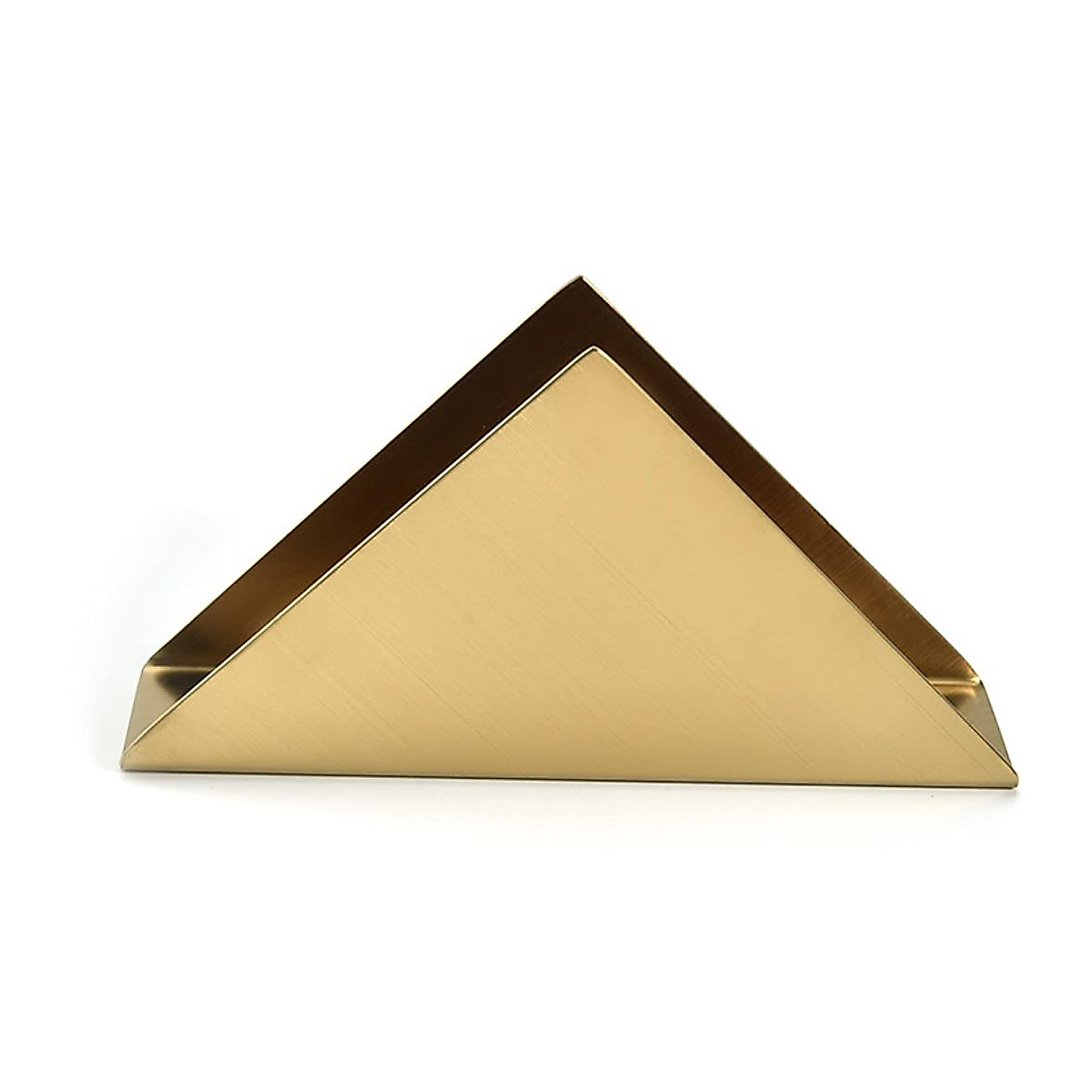 Modern Matte Gold Napkin Holder for Dining Table, Kitchen Countertop, Paper Organizer, Decorative Stainless Steel Cocktails, Organizer & Dispenser Gift