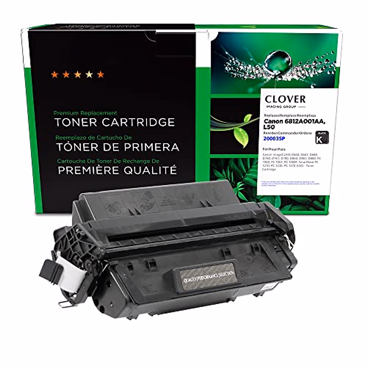 Clover Remanufactured Toner Cartridge for Canon L50 6812A001AA | Black