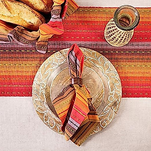 Divine glance Napkin Rings Dining Table Napkin Holder, Classic Everyday Use Thanksgiving, Christmas Napkin Rings Buckles,Festive Party Gift Farmhouse for Table (Set of 12, Brown)