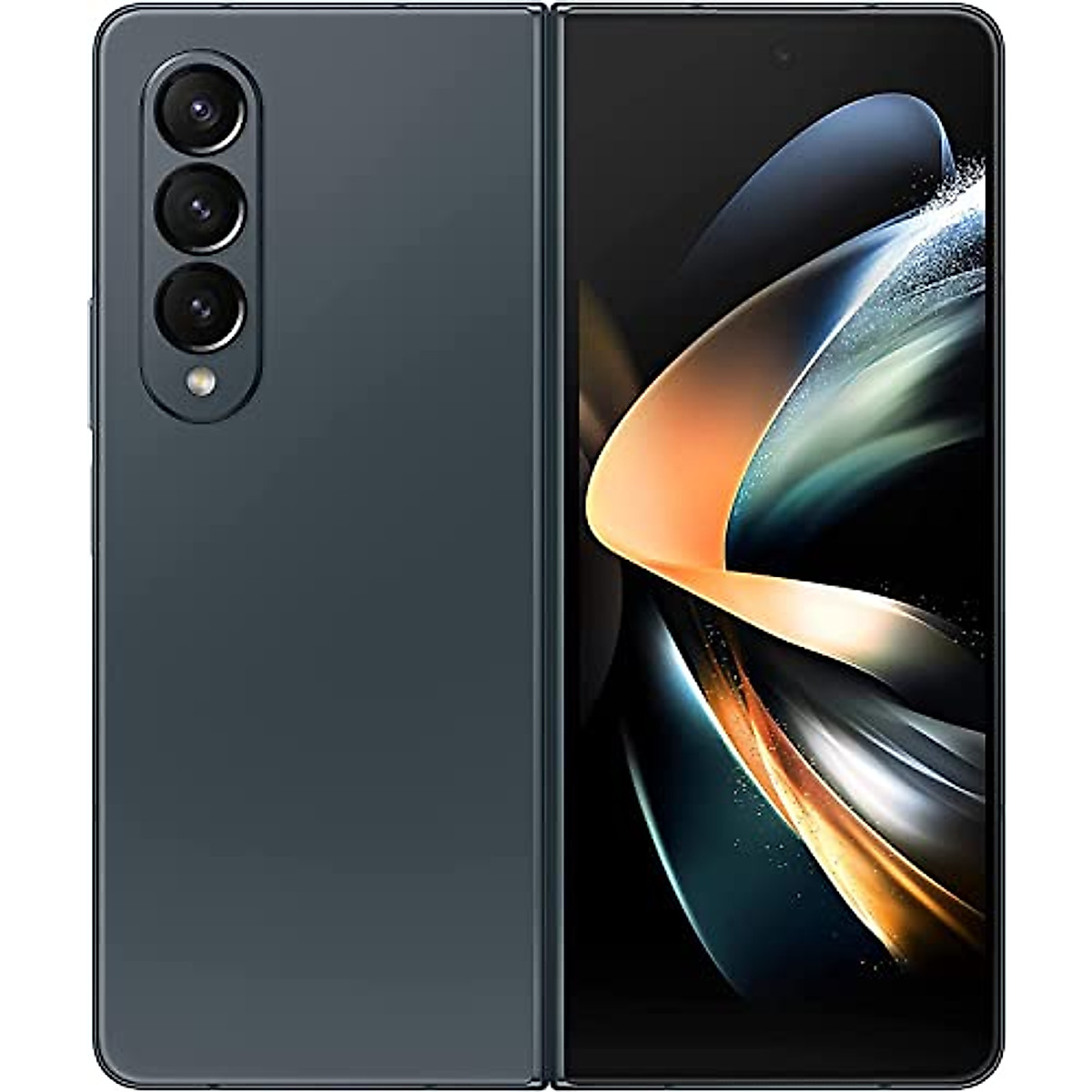 Galaxy Z Fold 4 Cell Phone, Factory Unlocked Android Smartphone,256GB, Flex Mode, Dual Sim (1x eSim + 1x Nano) Multi Window View, Foldable Display, Korean International Version, Graygreen (SM-F936NZ)