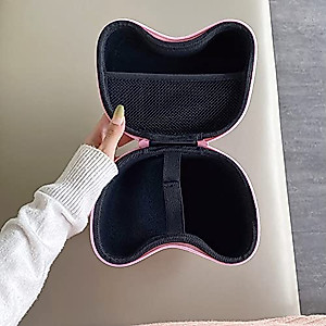 PERFECTSIGHT Carrying Travel Storage Case Compatible with Switch Pro Controller, PS5/ PS4 Controller, Xbox Controller, Portable Compact Hard Shell Protective Cover Bag for Kirbi Fans