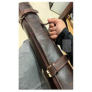 Leather Knife Roll | Leather Knife Case | Leather Knife Roll for Chef | Chef Knife Roll | Leather Knife Roll Bag | Kitchen Knife Case (Brown)