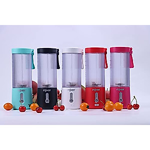 Mixerr Light Mint Portable Blender for Shakes and Smoothies, USB Rechargeable, More blends per charger, cordless blender On-the-Go 450 ml Juicer Cup for Sports, Travel and Outdoors (Light Mint)