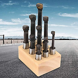 12mm Shank Carbide Tip Boring Bar Set , 9 Pcs F1 Type 12mm Shank Boring Bar Set, 12mm High Speed Carbide Tipped Bars Lathe Tool