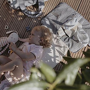 Storksak Organic Travel Changing Station, Pale Raindot