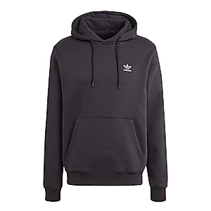adidas Originals Men's Adicolor Essentials Trefoil Hoodie, Black, Small