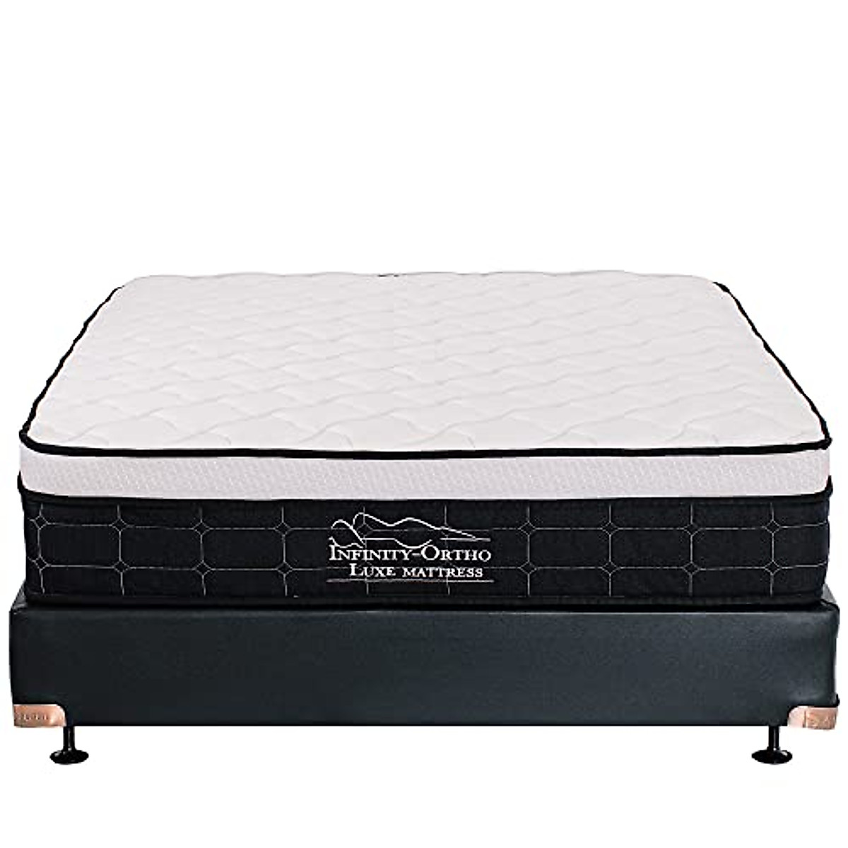 Novezza Home 10 Inch Hybrid Pillow-Top Mattress/Bed-in-a-Box/CertiPUR-US Certified Foam, Twin (NOVHM-P) White