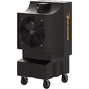 Big Ass Fans Cool-Space 300 Portable Evaporative Cooler, 18 Inch Diameter Fan, Indoor or Outdoor Use, Continuous or Fillable (16 Gallon Capacity), Variable Speed
