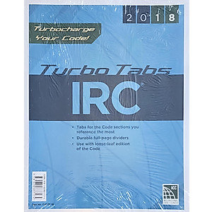 2018 International Residential Code Turbo Tabs, Loose-leaf Version
