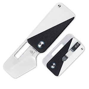 Kizer Walnut Tai Chi Safe Daily Knife, Black and White G-10 Handle, Folding Knife for EDC, Gift for Women, V2592N1