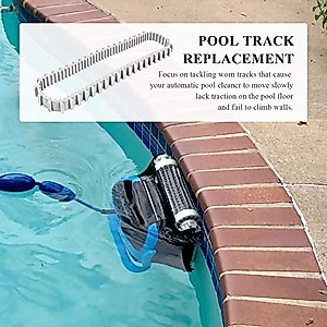 Pool Track Replacement for MAYTRONICS Dolphin Compatible with Most MAYTRONICS Dolphin Pool Cleaners #Maytronics Part Number: 9985006-R2(Gray, 2 Pack)