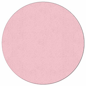 Blush Pink Pure Area Rug Carpet for Kids Teen Girls Boys Bedroom, Living Room, Washable Outdoor Indoor Accent Throw Runner Floor Mat Area+Rug Romantic Contemporary Minimalist Solid 5FT(Round)