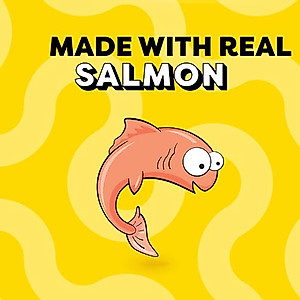 Temptations Creamy Puree with Salmon Lickable, Squeezable Cat Treats, 0.42oz Pouches, 4 Count (Pack of 11)