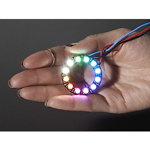 Adafruit Industries NeoPixel Ring - 12 x 5050 RGBW LEDs w/Integrated Drivers - Cool White - ~6000K