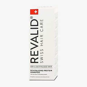 REVALID Revitalizing protein shampoo with oat extract wheat protein and panthenol B5 250 ml Made in Switzerland