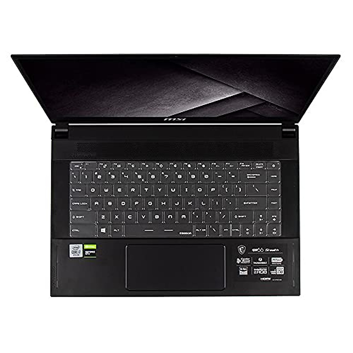 Keyboard Cover for 15.6" MSI GS66 Stealth 10SFS 10SGS Gaming Laptop,15.6 inch MSI GE66 WS66/MSI Stealth 15M/Summit B15 A11M/Modern 15 Laptop, MSI Prestige 14 15/MSI Creator 15 Keyboard Skin-Clear