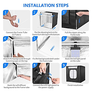 Neewer Professional Photo Light Box Adjustable Brightness Studio Photography Lighting Shooting Tent