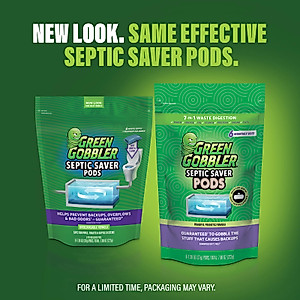 Septic Tank Treatment Packets | 12 Uses | 1 Year Septic Tank Supply | Natural Bacteria | Made in USA