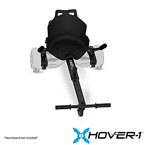 Hover-1 Falcon-1 Buggy Attachment | Turbo LED Lights, Compatible with All 6.5" & 8" Hoverboards, Hand-Operated Rear Wheel Control, Adjustable Frame, Easy Install