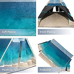 RATGDN Small Pet Hideout Beach Ocean Sand Sea Water Hamster House Guinea Pig Playhouse for Dwarf Rabbits Hedgehogs Chinchillas