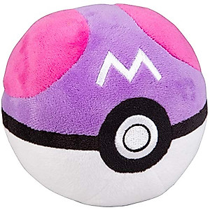 Pokemon Pokéball Plush 5-Pack - Includes Poke, Master, Ultra, Quick, Luxury Ball - Soft Stuffed Poke Balls with Weighted Bottom - 4" Each - Gift for Kids, Ages 2+