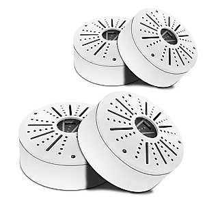 【Specially Designed for Dome Cameras】 Security Camera Junction Box Mount Bracket, Hide Cable Junction Base Boxes, Metal Junction Box CCTV, Base Junction Box for CCTV Cams by WEILAILIFE (4 Pack)