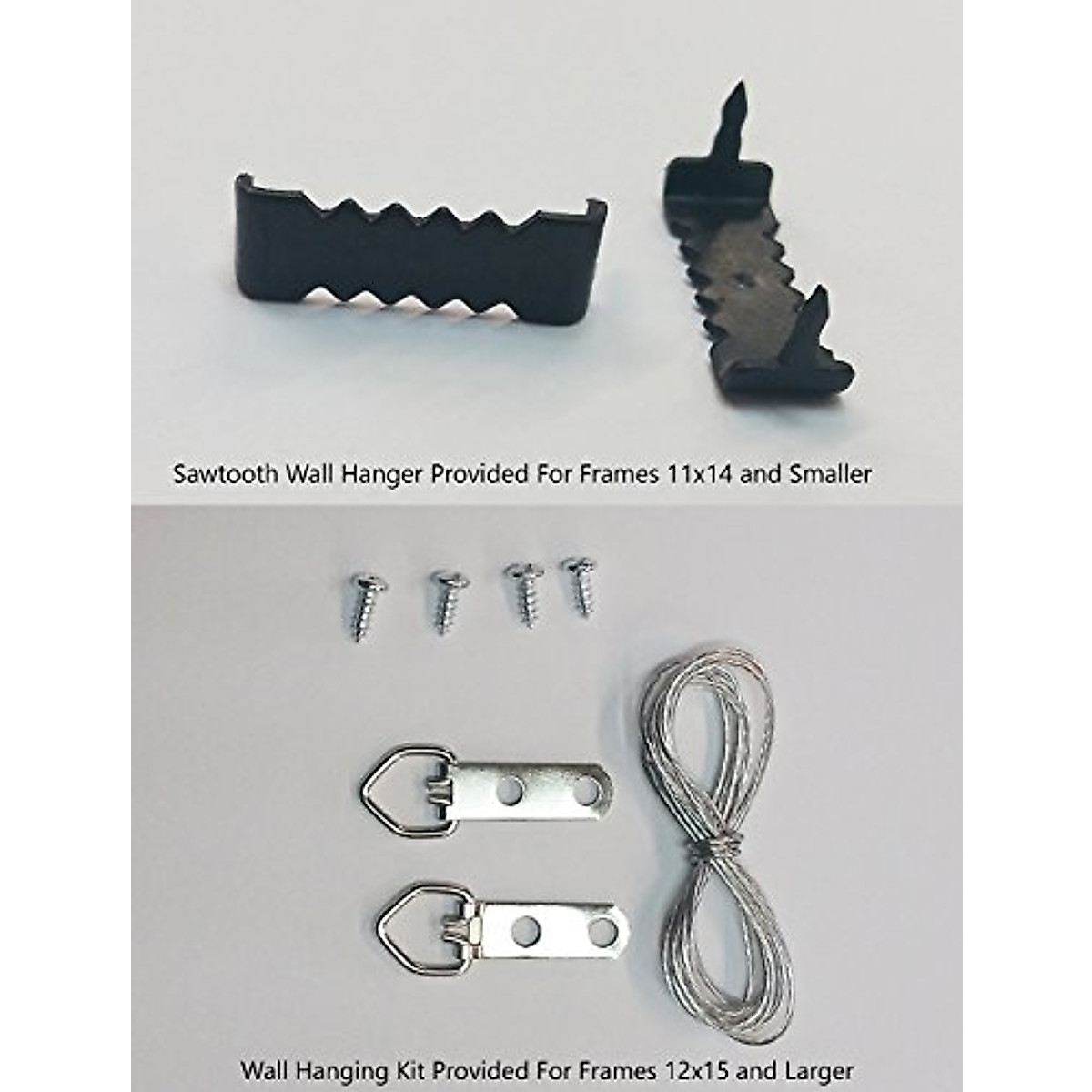 7x11 Contemporary Black Wood Picture Frame - UV Acrylic, Foam Board Backing, & Hanging Hardware Included!