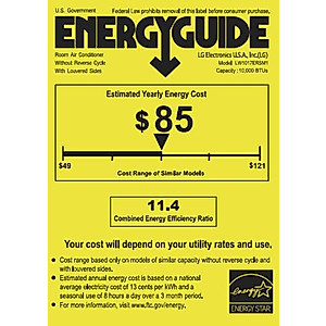 LG 10000 BTU Window Air Conditioners [2023 New] Remote Control WiFi App Ultra-Quite Washable Filter Cools 450Sq.Ft for Medium & Large Room AC Unit air conditioner Easy Install White LW1017ERSM1