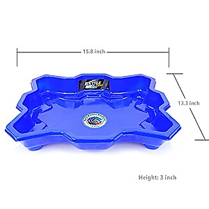 Aimoly Stadium Battle Arena Compatible with Battling Tops Game (Blue)