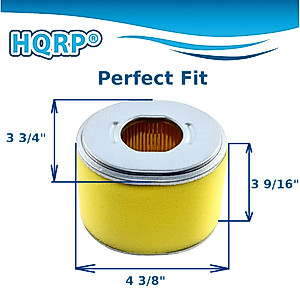 HQRP Filter Element Combo compatible with Honda EG5000 EG5000X EG5000XK1 EN5000 EZ5000 Generator, FRC800 FRC800K1 Rottotiller Tiller