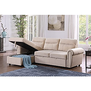 Lilola Home Ashton Sectional, Beige