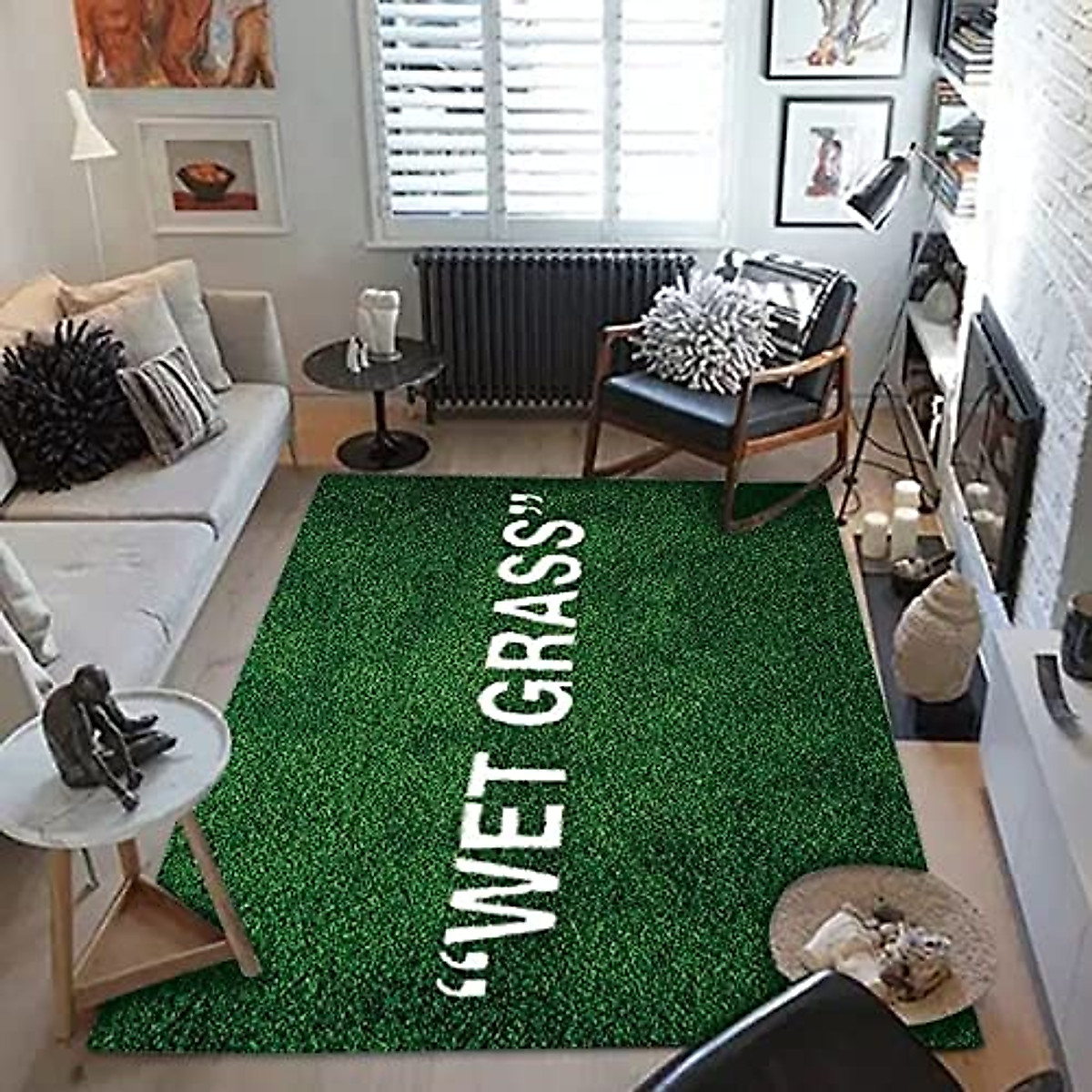 Carpet Wet Grass Rug Carpet Living Room Decoration Carpet Bedroom Bedside Bay Window Area Rugs Sofa Floor Mat Rugs (23.62 in x 35.43 in)