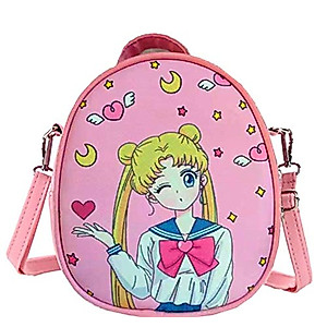 Kerr's Choice Girl Women Crossbody Bag Japan Pink Backpack Crossbody Purse Pink Cute Crossbody Bag