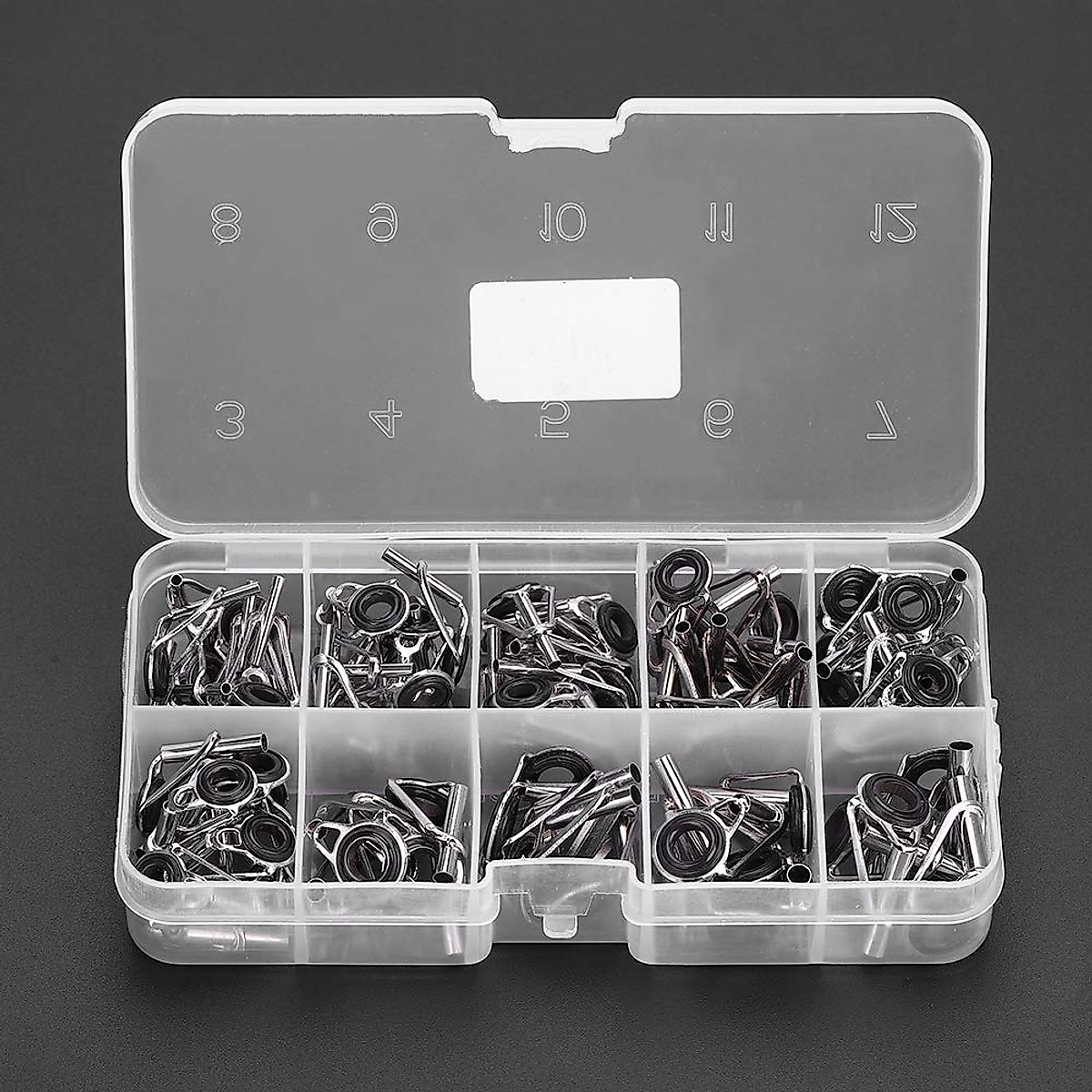 Convenient Corrosion-Resistant Sturdy Firm Fishing Rod Tips Replacement Kit, Fishing Rod Tips, Camping Hiking for Fishing Fishing Lovers