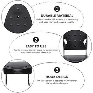 Iron Storage Rack Electric Iron Hanger Ironing Board Shelf Two-in-one Iron Holder Ironing Board Rack Iron Holder Wall Mount Ironing Board Hanger Electric Iron Holder