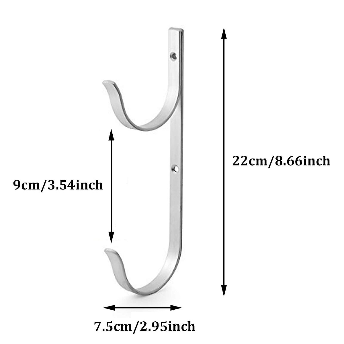 Orgrimmar Pool Pole Hanger Premium 4pc Aluminium Holder Pool Fens Hooks for Telescopic Poles, Skimmer Net, Brush, Vacuum Hose