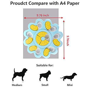 NYDREAM Dog Puzzle Toys-Puppy Treat Dispenser Dog Toys with Non-Slip/Increase IQ/Interactive Flower Slow Dispensing Feeding Pet Dog Training Games Feeder for Mini Dog Puppies