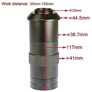 HAYEAR 16MP 1080P HDMI Digital Microscope Camera Set 8X-100X Magnification Zoom Lens 40LED Adjust Illumination Stereo Bracket Platform