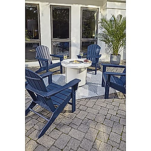 Signature Design by Ashley Sundown Treasure Adirondack Chair, 31.13"W x 33.25"D x 37.75"H, Navy Blue