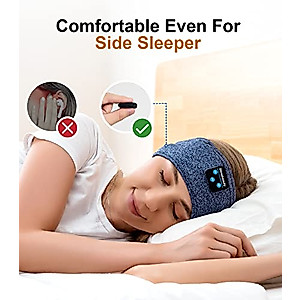 Sleep Mask with Bluetooth Headphones, Joseche Sleep Headphones Bluetooth Headband for Sleeping Sports Sleep Mask for Side Sleeper,Gift Idea & Travel Essentials for Woman Man Wife Husband Dad Mom