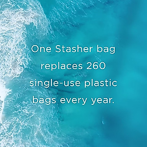 Stasher Platinum Silicone Food Grade Reusable Storage Bag, Rose Quartz (Stand-Up Mid) | Reduce Single-Use Plastic | Cook, Store, Sous Vide, or Freeze | Leakproof, Dishwasher-Safe, Eco-friendly | 56 Oz