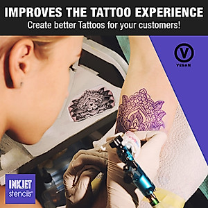 Tattoo Inkjet Stencil Ink - Revolutionary Stencils Printer Ink for Tattoos - 4 Oz Bottle