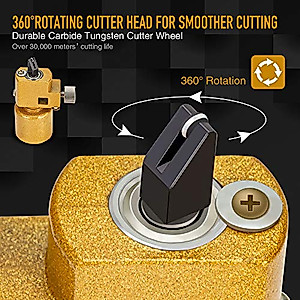 B BLOOMOAK Heavy Duty Circular Glass Cutter with Round Knob Handle and Suction Cup Adjustable Diamond Glass Cutter Tool Set 24" with Extra Blade (60cm)