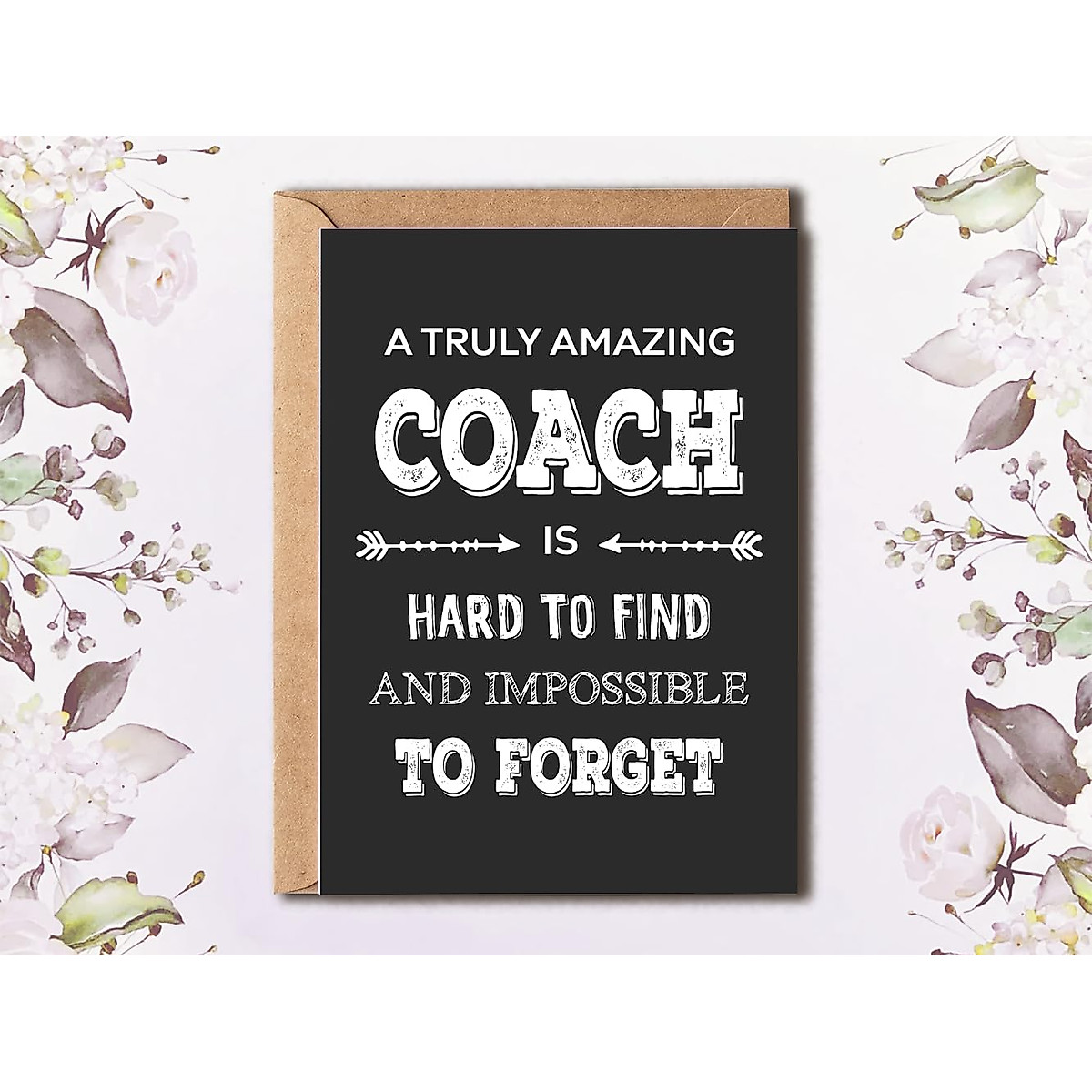NTVShop Thank You Card For An Awesome Coach - Appreciation Gift - Card For All Occasions - Cute Card For Men And Women