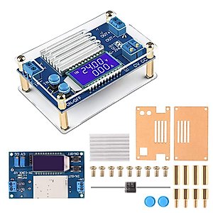 2 Pack Adjustable Voltage Regulator，AITRIP DC to DC 5.3V-32V to 1.2V-32V 12V Power Supply Module, 12A LCD Step Down Volt Transformer 160W CC CV Buck Converter Reducer