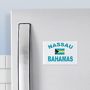 CafePress Nassau Bahamas Designs Rectangle Magnet, 3"x2" Refrigerator Magnet