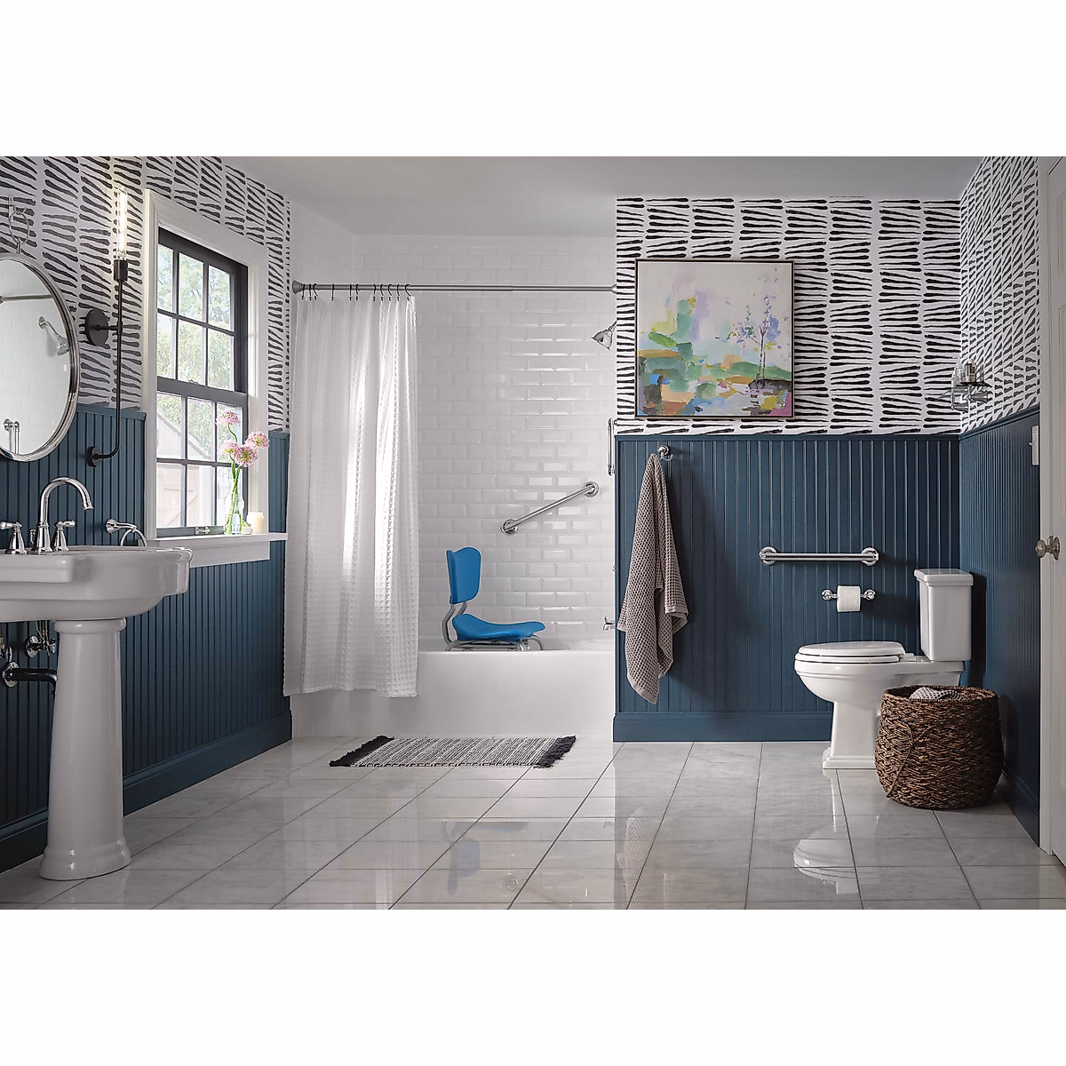 Moen MYG2609CH Banbury 9" Designer Bathroom Hand Grip, Chrome